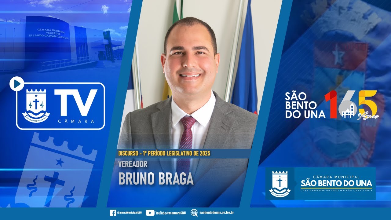 Discurso do vereador Bruno Braga - 05 I MAI I 2025 - YouTube