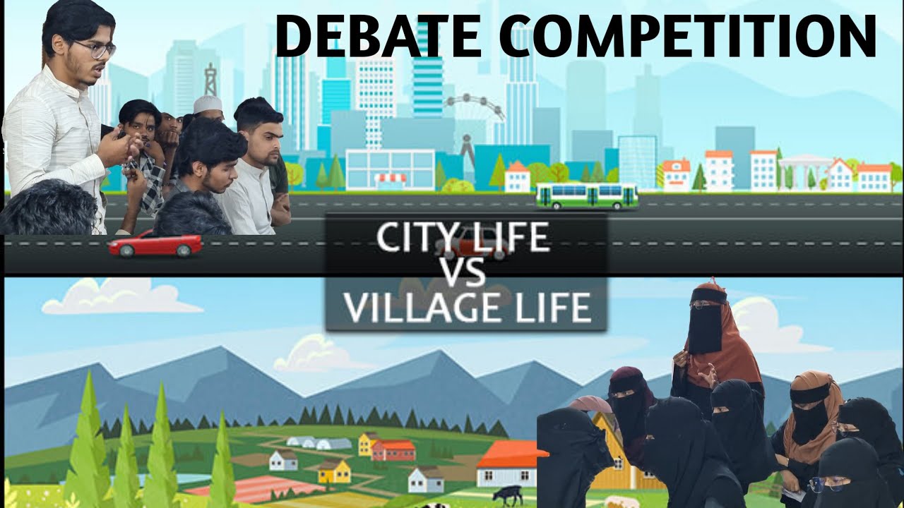 Debate Village Vs City in English | Spoken class | English Debate ...