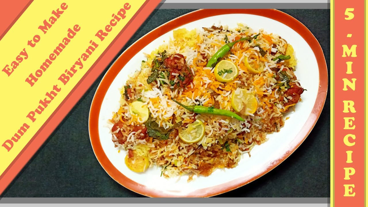 Dum Pukht Biryani Easy & Quick Recipe | Chicken Biryani | Restaurant ...