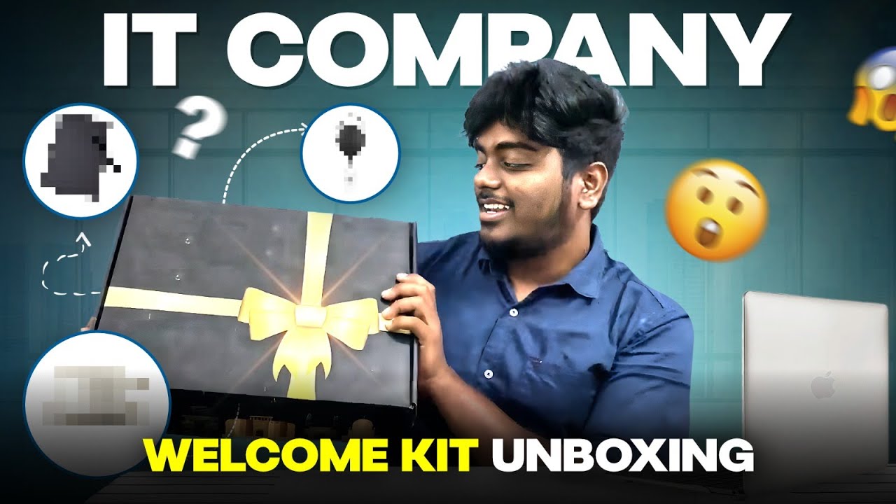 😱Unboxing welcome kit - Company present me this | What inside the box ...