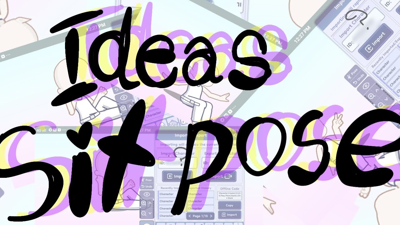 gacha life 2 // ideas for sit poses // og pose by me // - YouTube