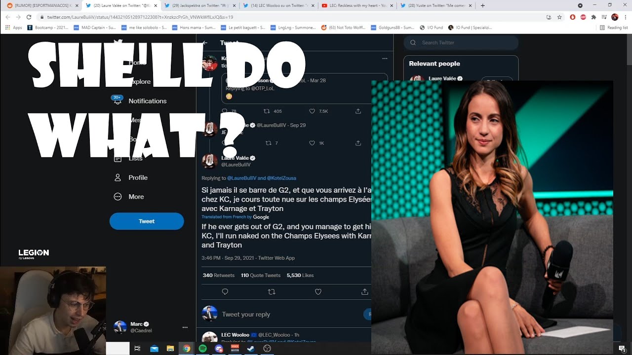 Caedrel on Laure Valée NAKED RUN - YouTube