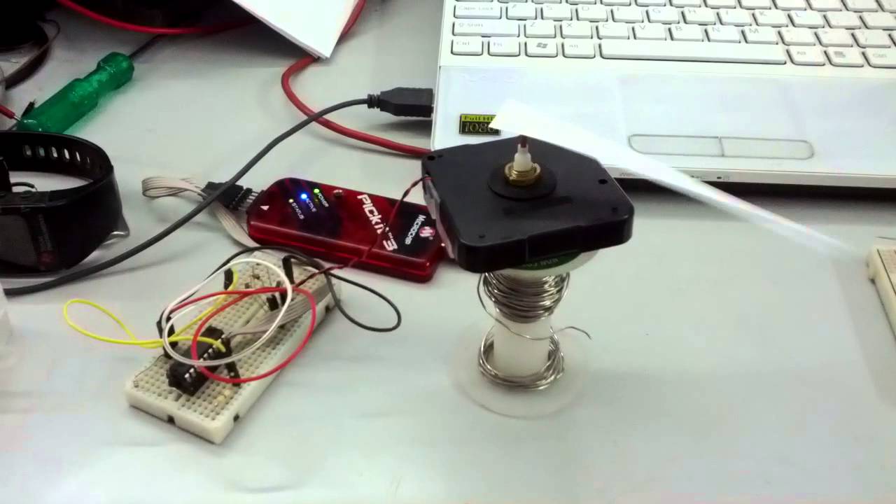 Pic based clock movement driver - YouTube