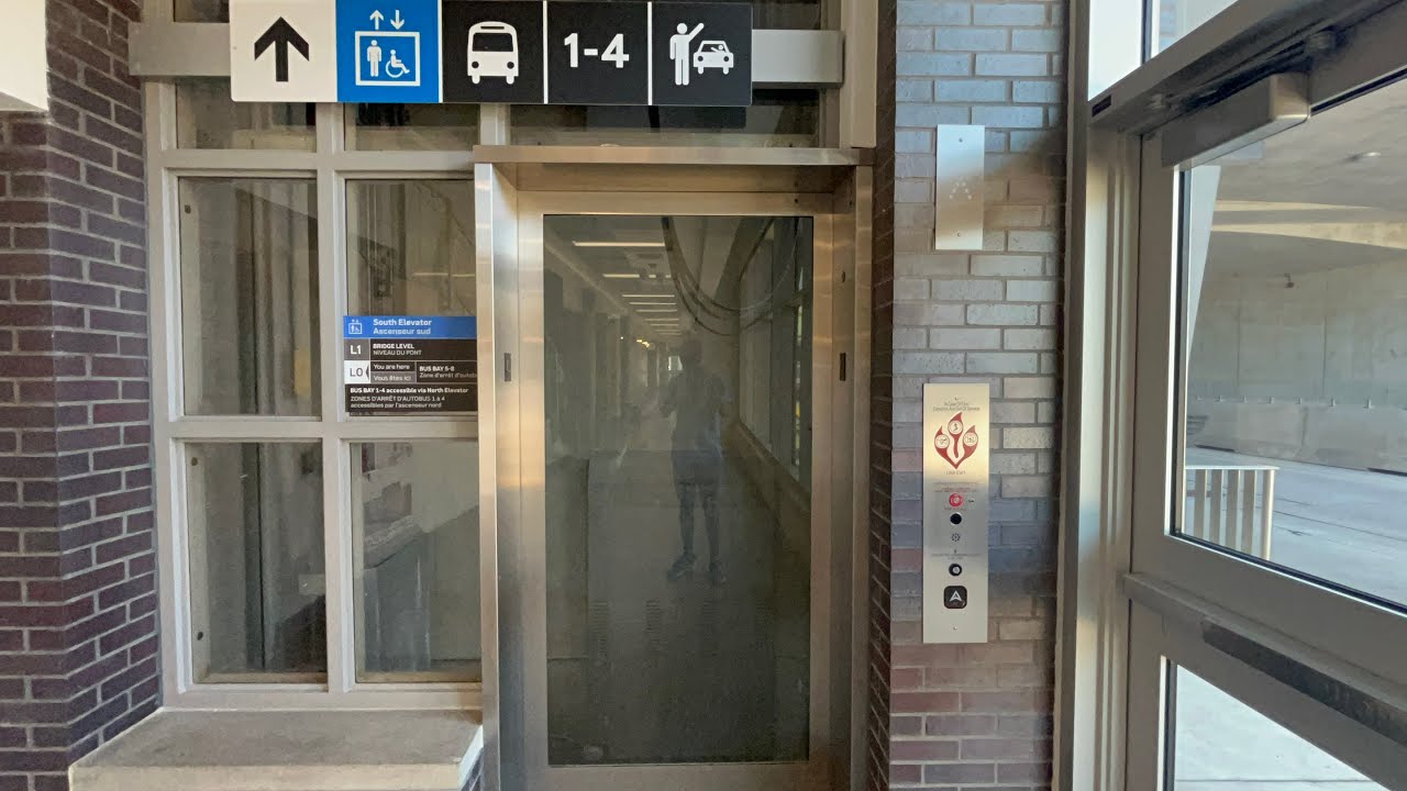 Both Elevators at Metrolinx Renforth Bus Station in Mississauga Ontario ...