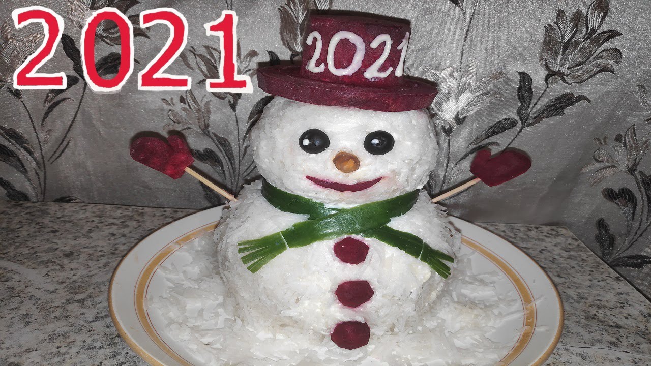 QAR ADAMI SALATI//SNOW MAN SALAD//KAR ADAMI SALATASI - YouTube