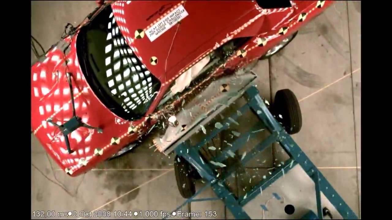 Side Impact Crash Test: 2009 Dodge Challenger - YouTube