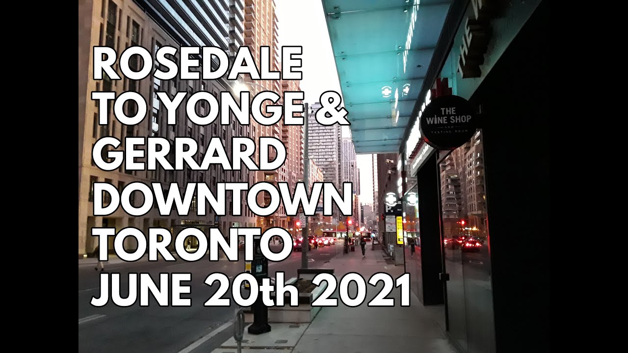 Driving from Luxury Homes in Rosedale to Condos of Yonge & Gerrard in ...