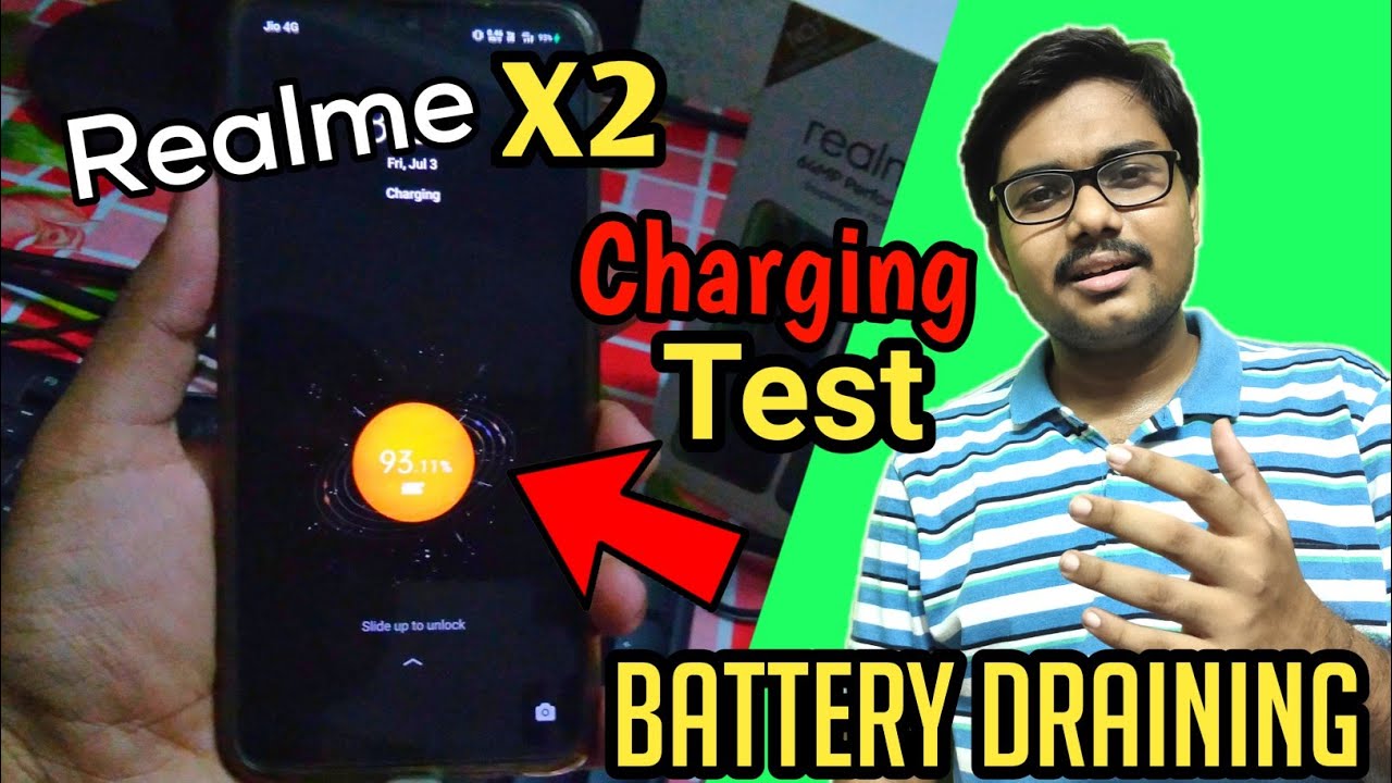 Realme X2 Battery Draining & Charging Test after 11.C.09 - YouTube