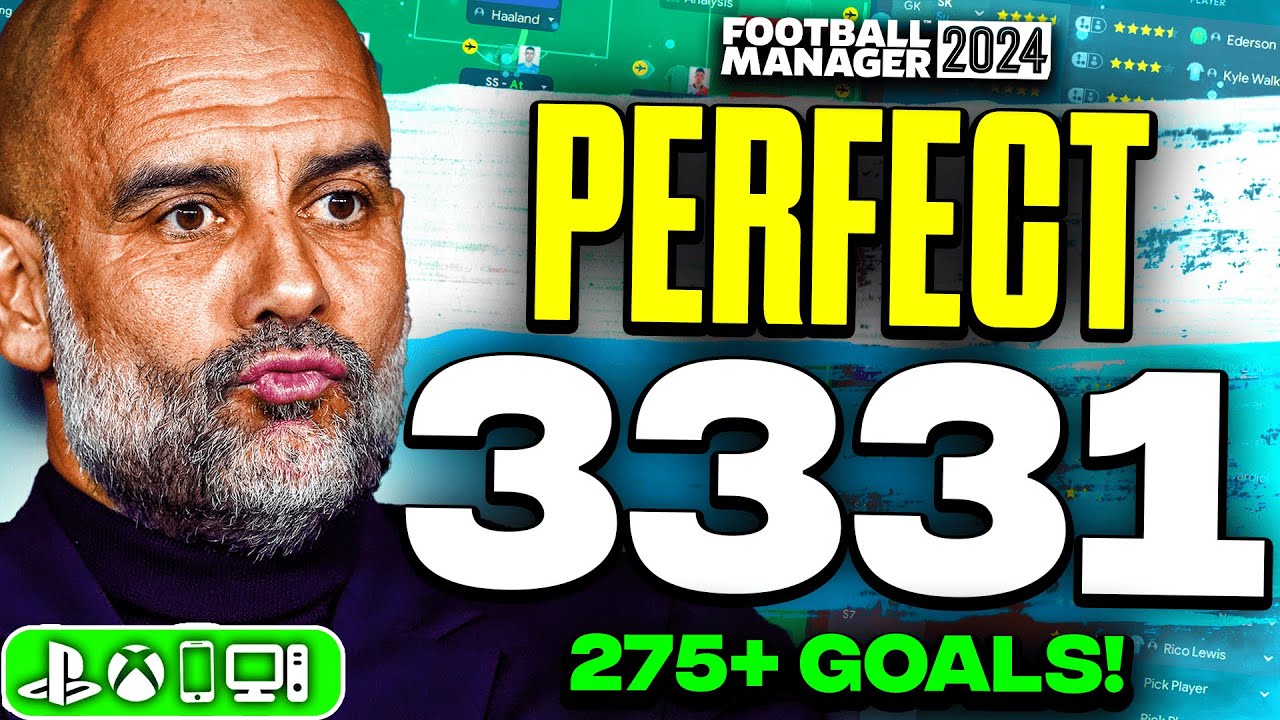 Pep's PERFECT 3-3-3-1 FM24 Tactic! | 275 Goals! + 7 Trophies Won! - YouTube