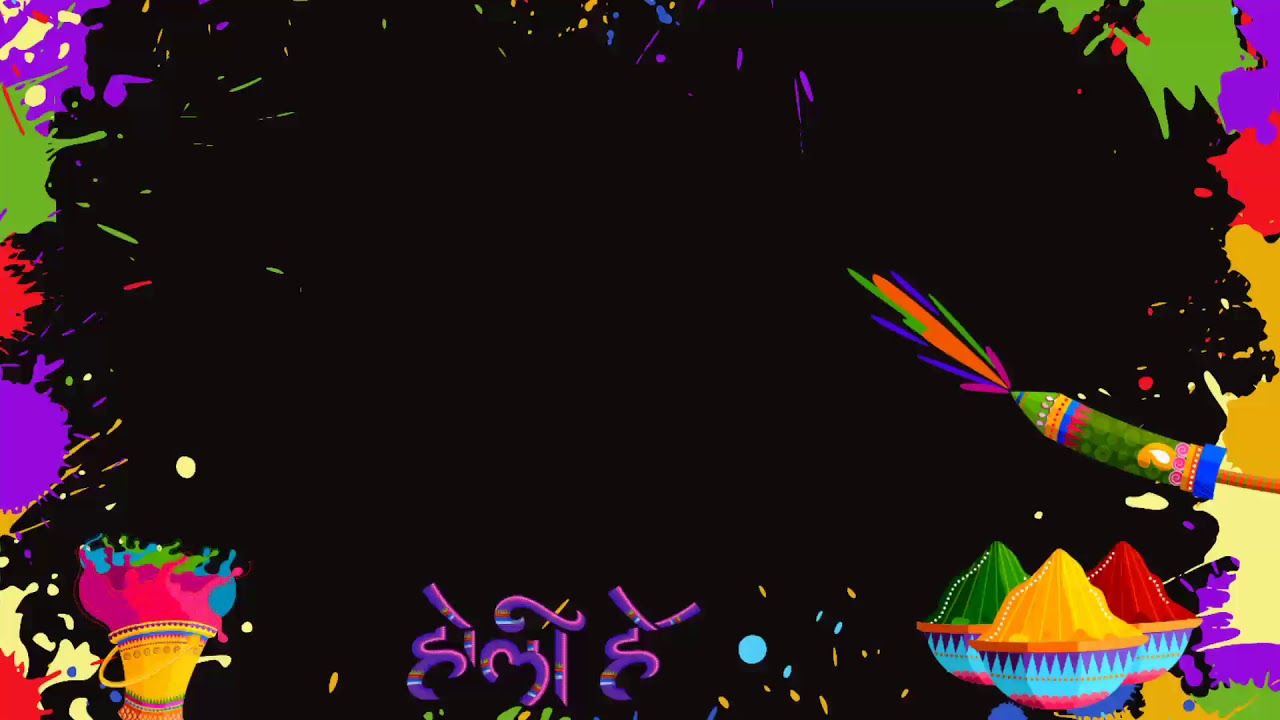 Special green screen happy holi background video. Happy holi animation ...