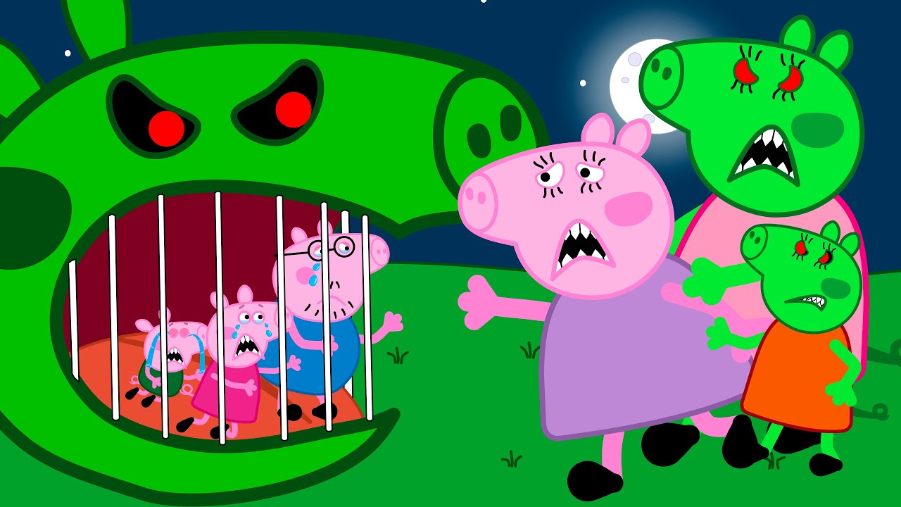 Zombie Apocalypse, Peppa Pig Family Turns Into Zombies! 🧟 | Peppa Pig ...