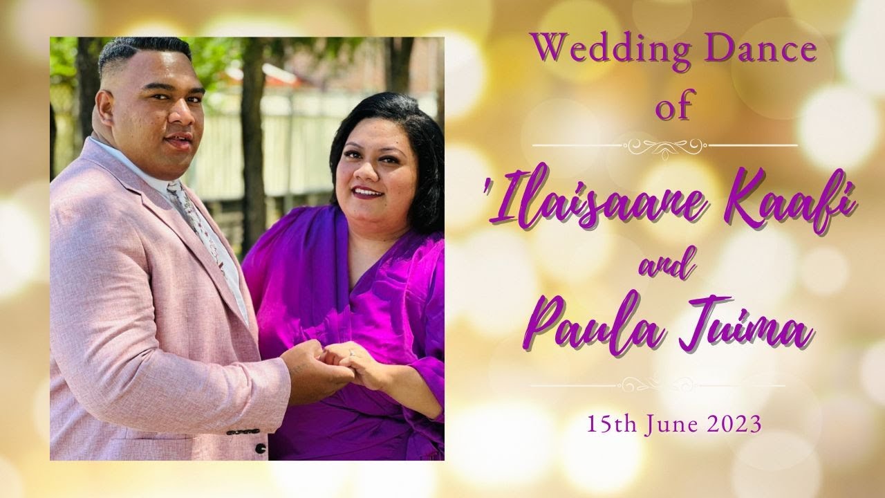 ️ Beautiful Wedding Dance of 'Ilaisaane Kaafi & Paula Tuima - YouTube