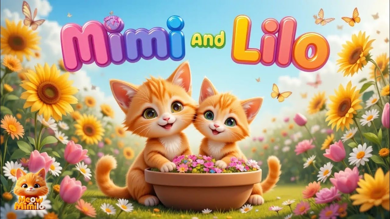 The Rainbow Garden of Mimi and Lilo #206 | meow mimilo - YouTube