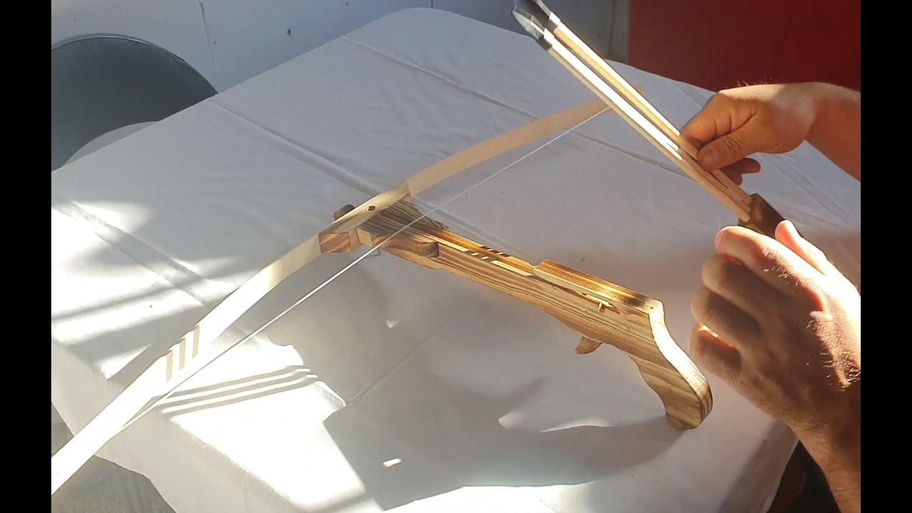 ballesta de madera - YouTube