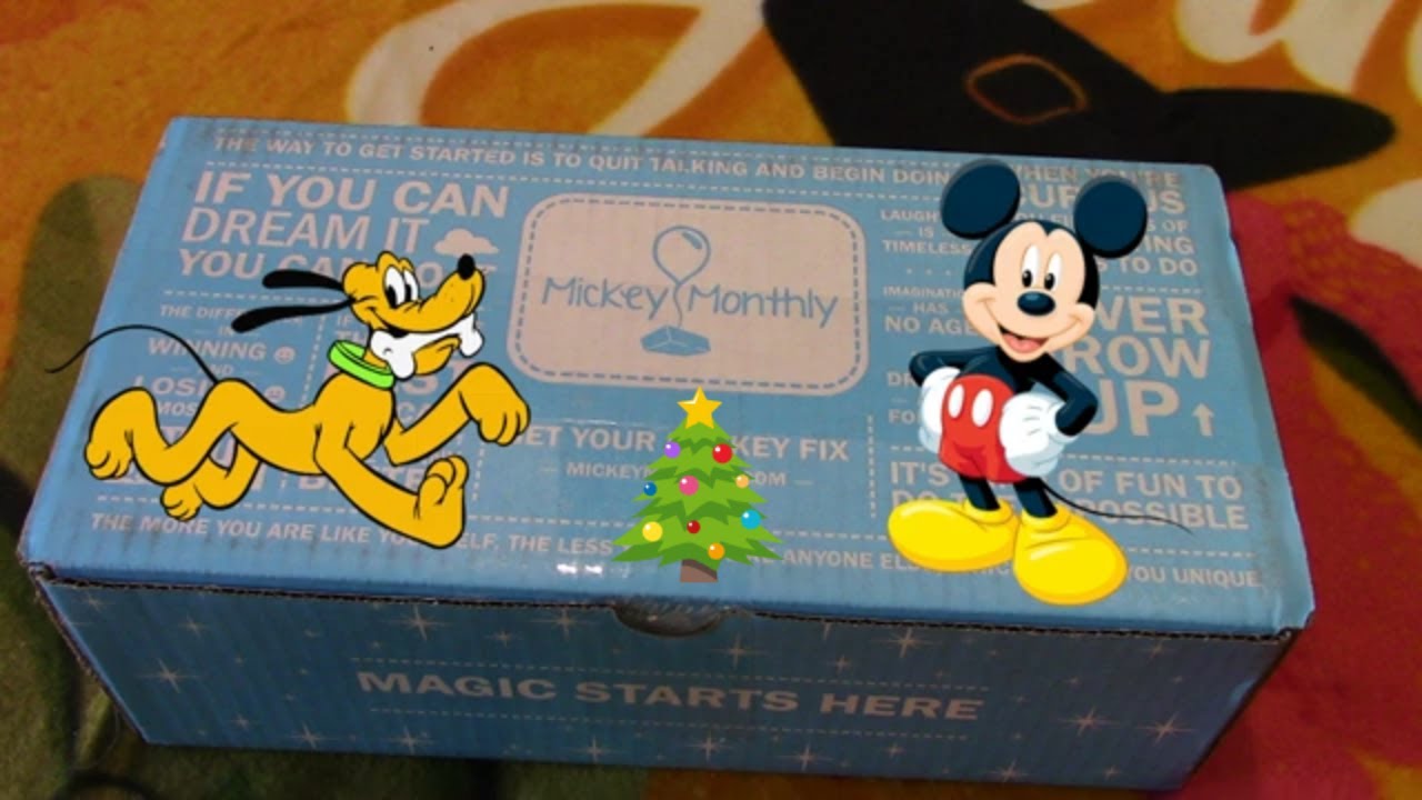 Mickey Monthly Unboxing|| Christmas Box! || 2020!🎄 - YouTube