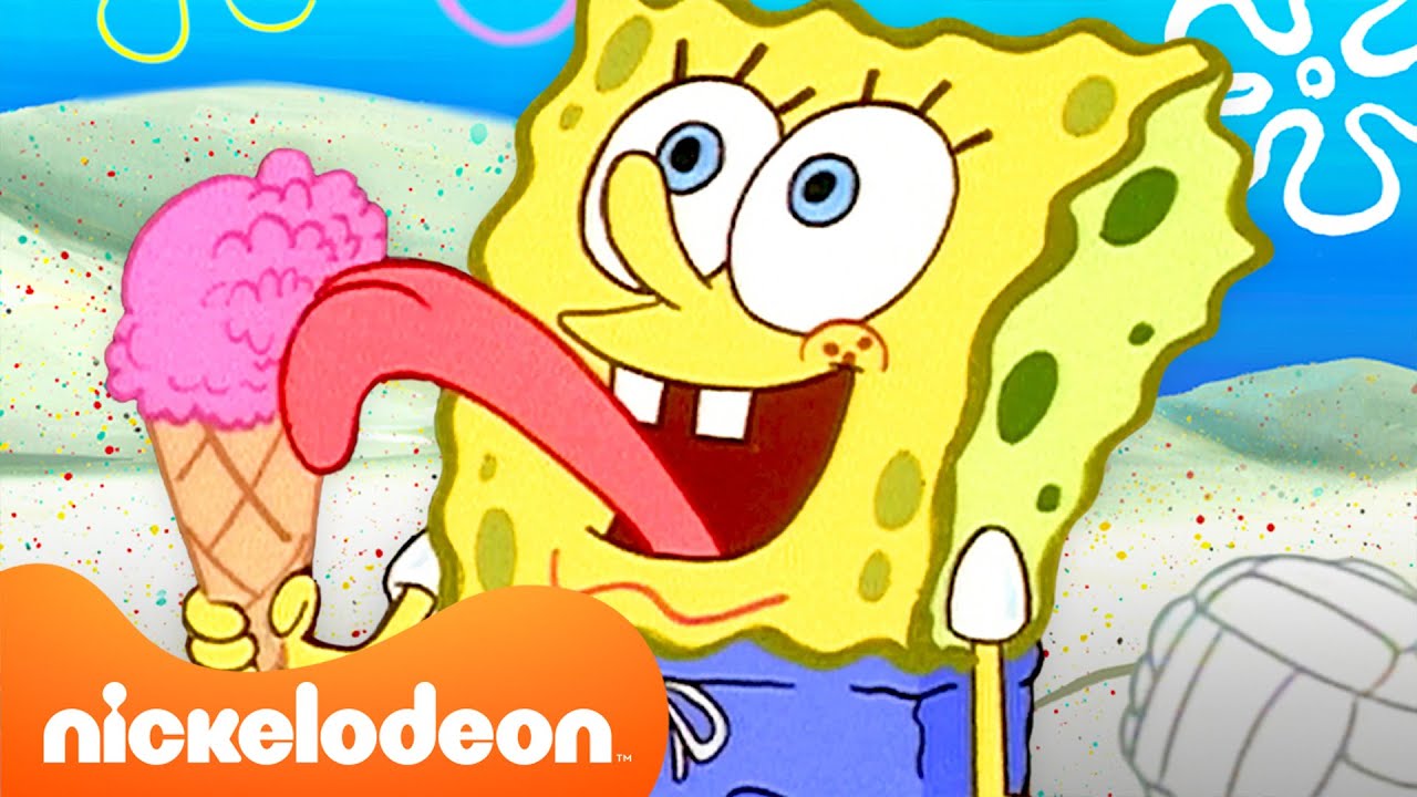 SpongeBob menari di pantai selama 60 menit 🏖️ | Nickelodeon Bahasa ...