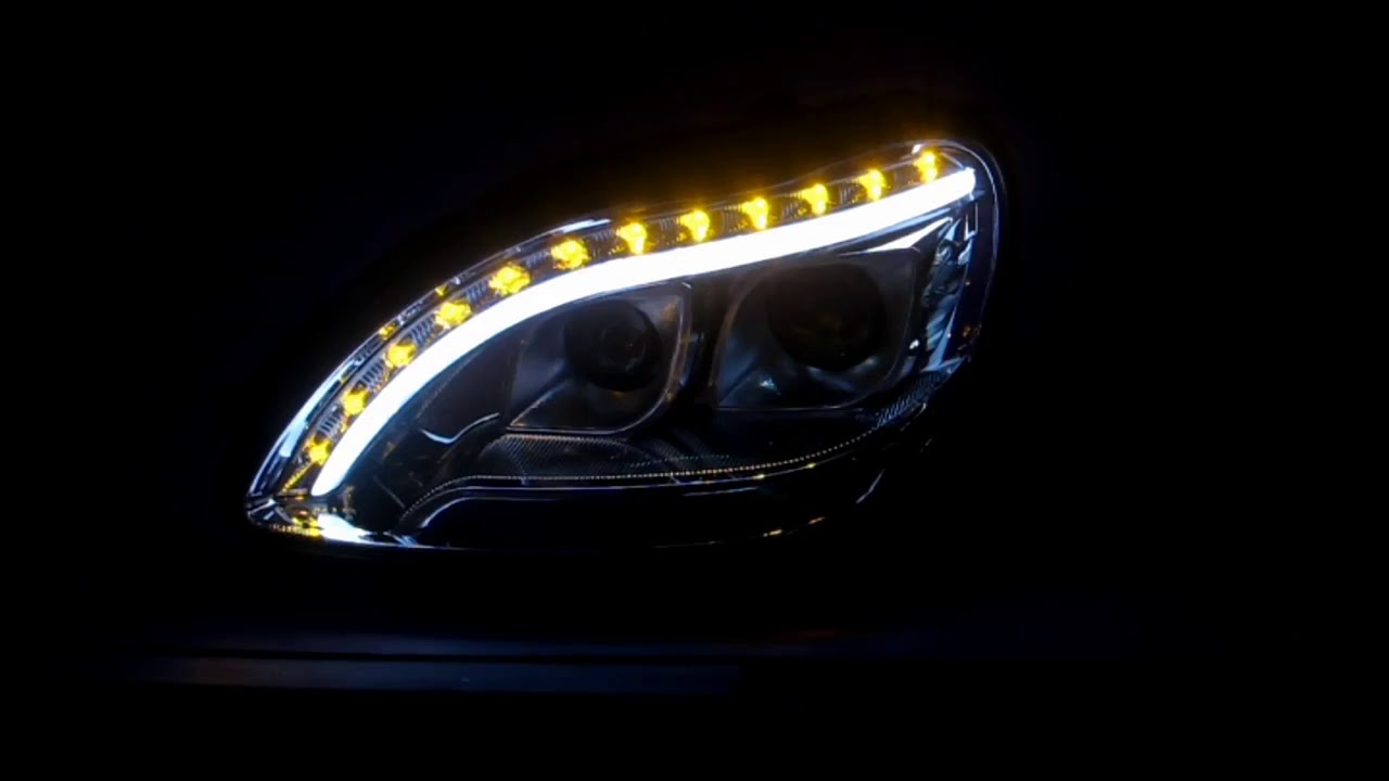 Mercedes Benz w220 Led headlights 2021 - YouTube