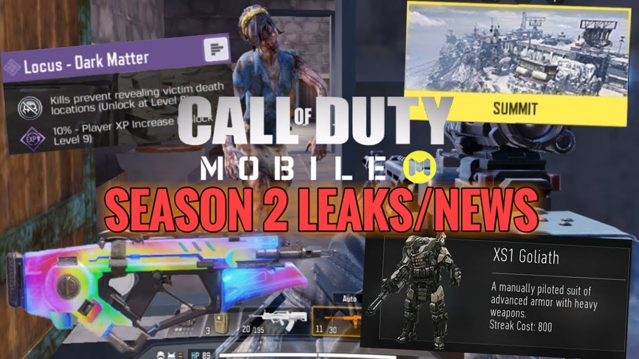 COD MOBILE SEASON 2 NEWS/LEAKS! ZOMBIES + NEW MAPS & WEAPONS - YouTube