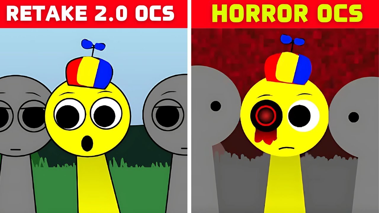 Sprunki Retake 2.0 OCS (Normal vs Horror) -Incredibox Sprunki - YouTube