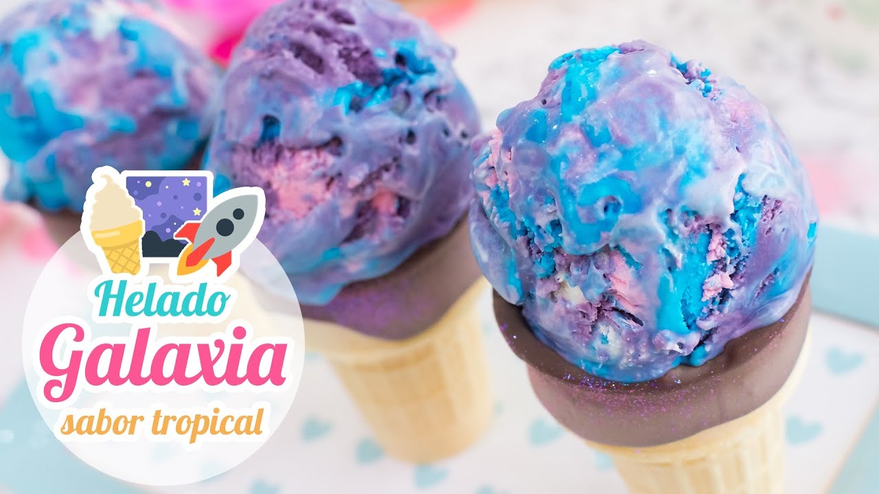 Helado Galaxia | Muy cremoso y sin máquina heladera | Quiero Cupcakes ...