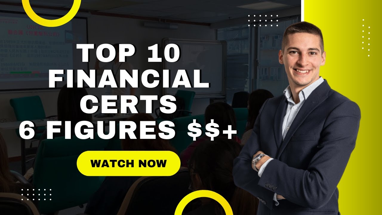 10 Best Financial Certifications - Make 6 Figures in a Year - YouTube