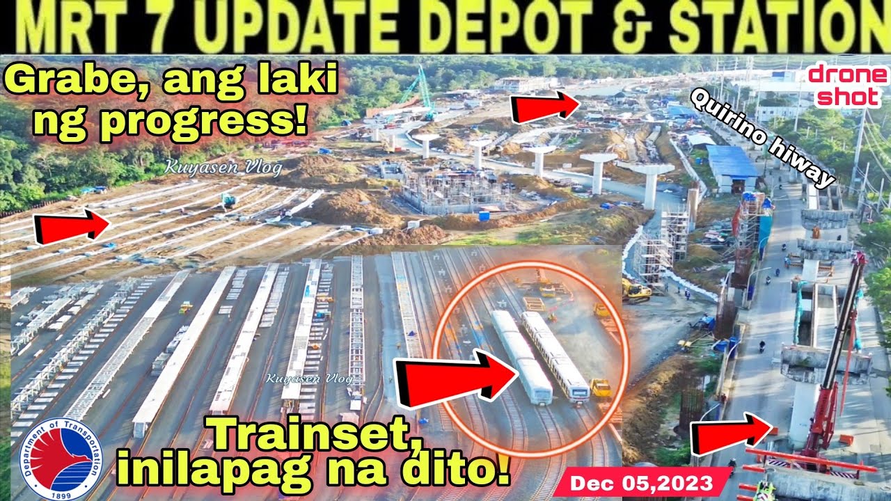 Grabe, ang laki ng progress! MRT 7 STATION & DEPOT UPDATE| Bulacan|Dec ...