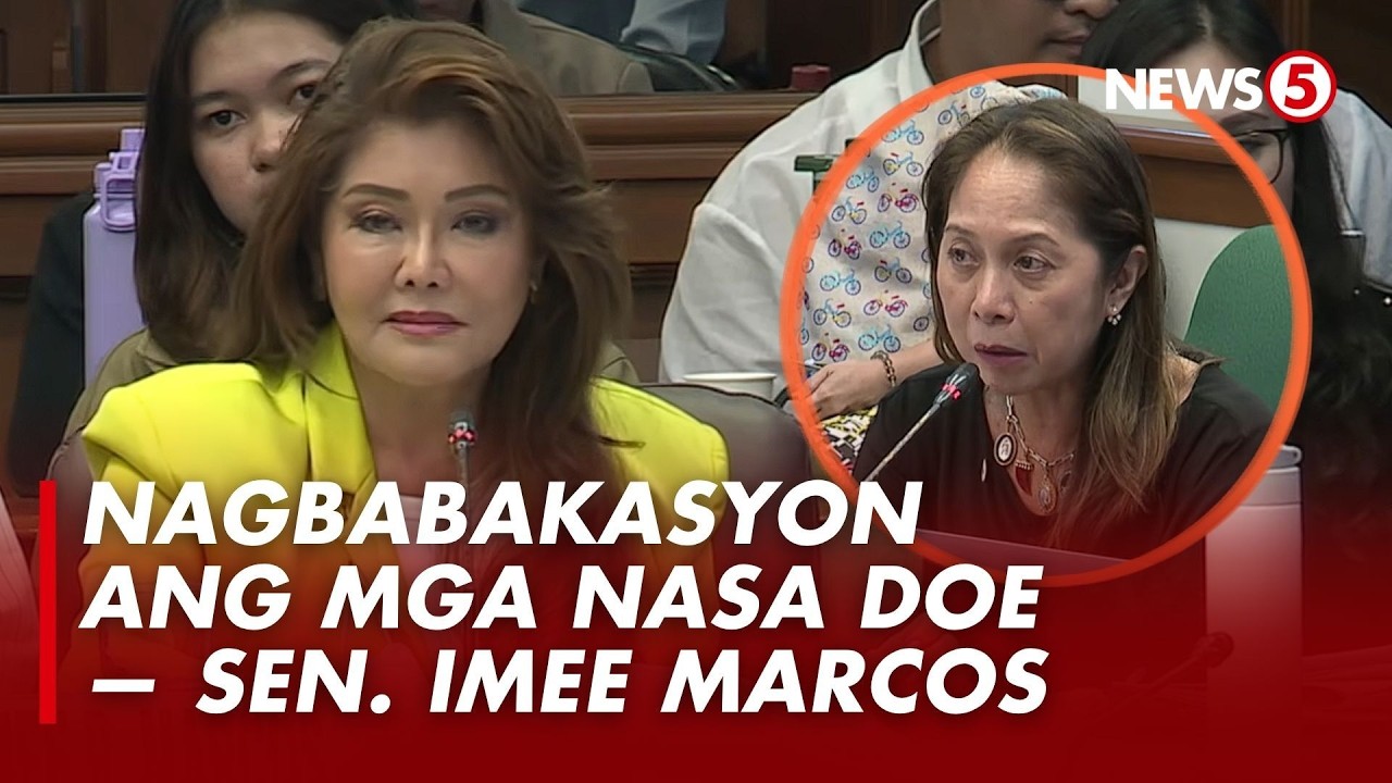 Sen. Imee Marcos, sinita ang 2-day onsite work ng DOE; Garin, dumepensa ...