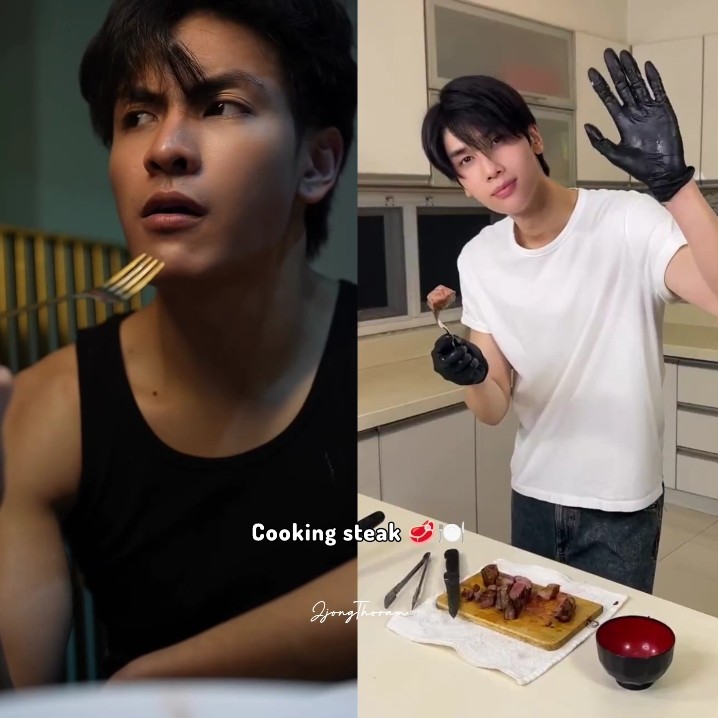 let's cook steak together 🥩🧑🏻‍🍳 i need chef archen and chef natachai ...