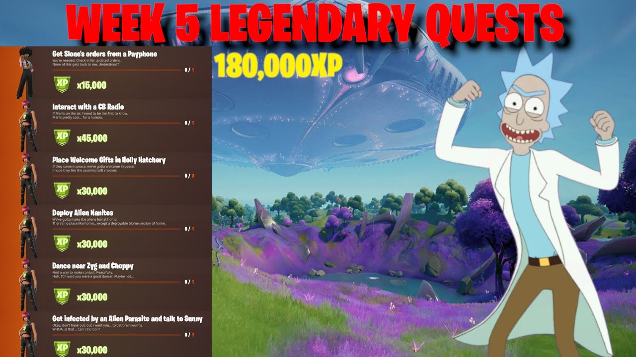 Fortnite Chapter 2 Season 7 -Week 5 legendary Challenges (In Order ...