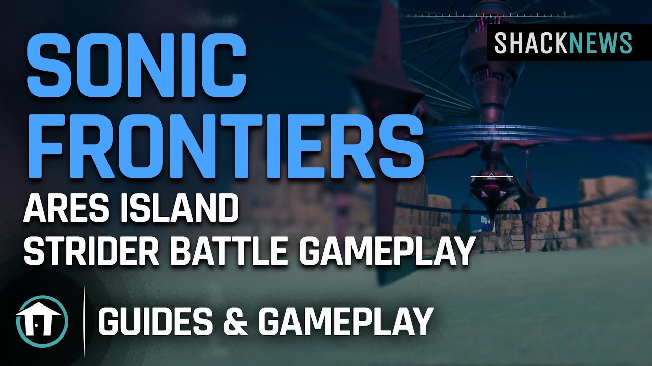 Sonic Frontiers - Ares Island - Strider Battle Gameplay - YouTube
