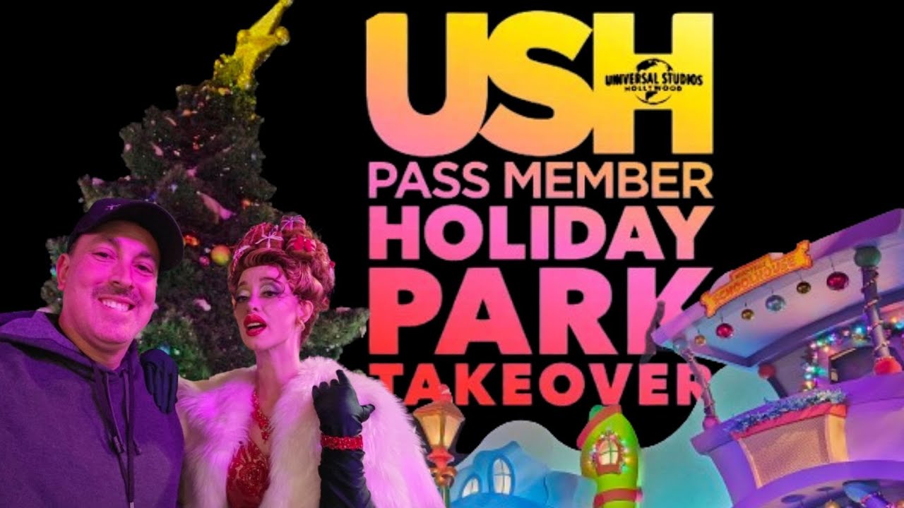 Universal Studios Hollywood | Member Holiday Park Takeover | 2023 - YouTube
