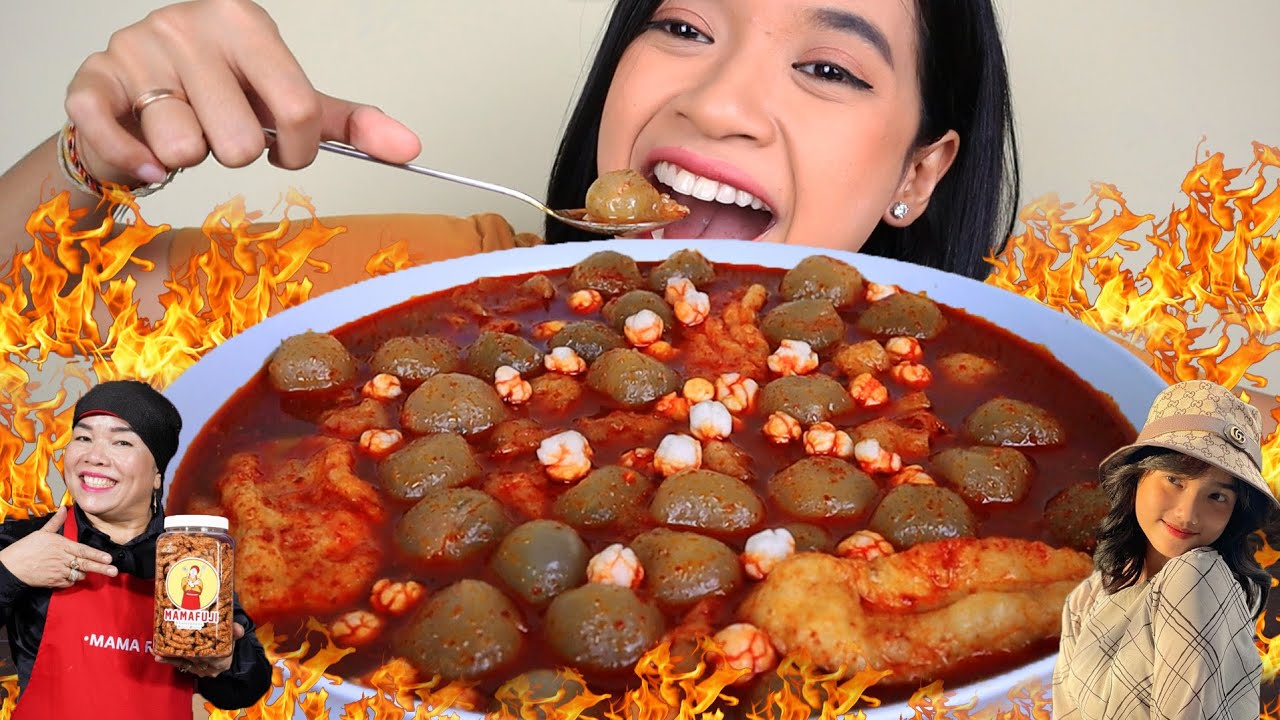 MUKBANG BASO ACI MAMA FUJI PEDES BANGET GAK TAHAN - YouTube