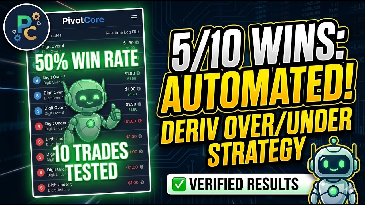 How to Win 5/10 Trades on Deriv Automatically | PivotCore Strategy 2026 ...