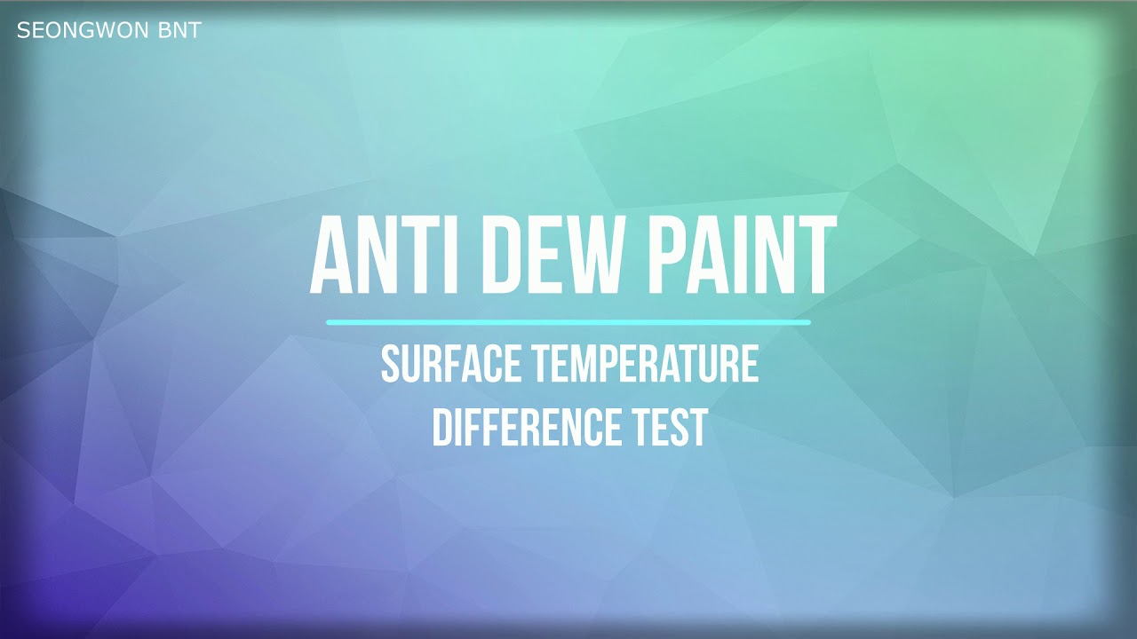 Anti condensation insulation Diatomite paint - YouTube