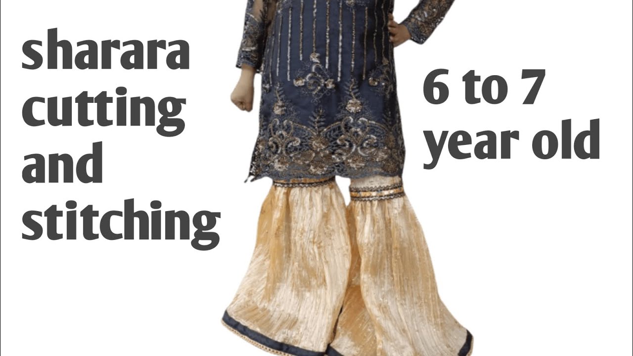 sharara cutting and stitching||sharara banany ka asan tarika|| how's to ...