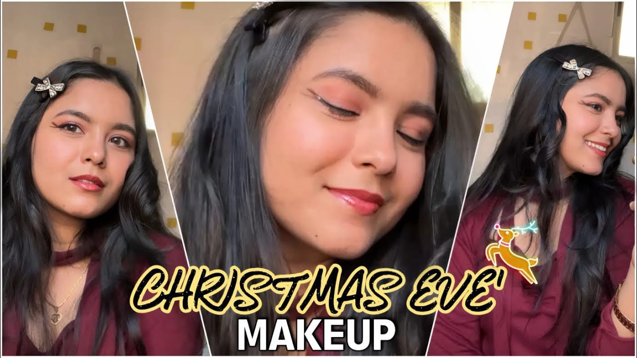 Subtle Christmas Eve Makeup | Beginner Friendly Makeup💕😍 - YouTube
