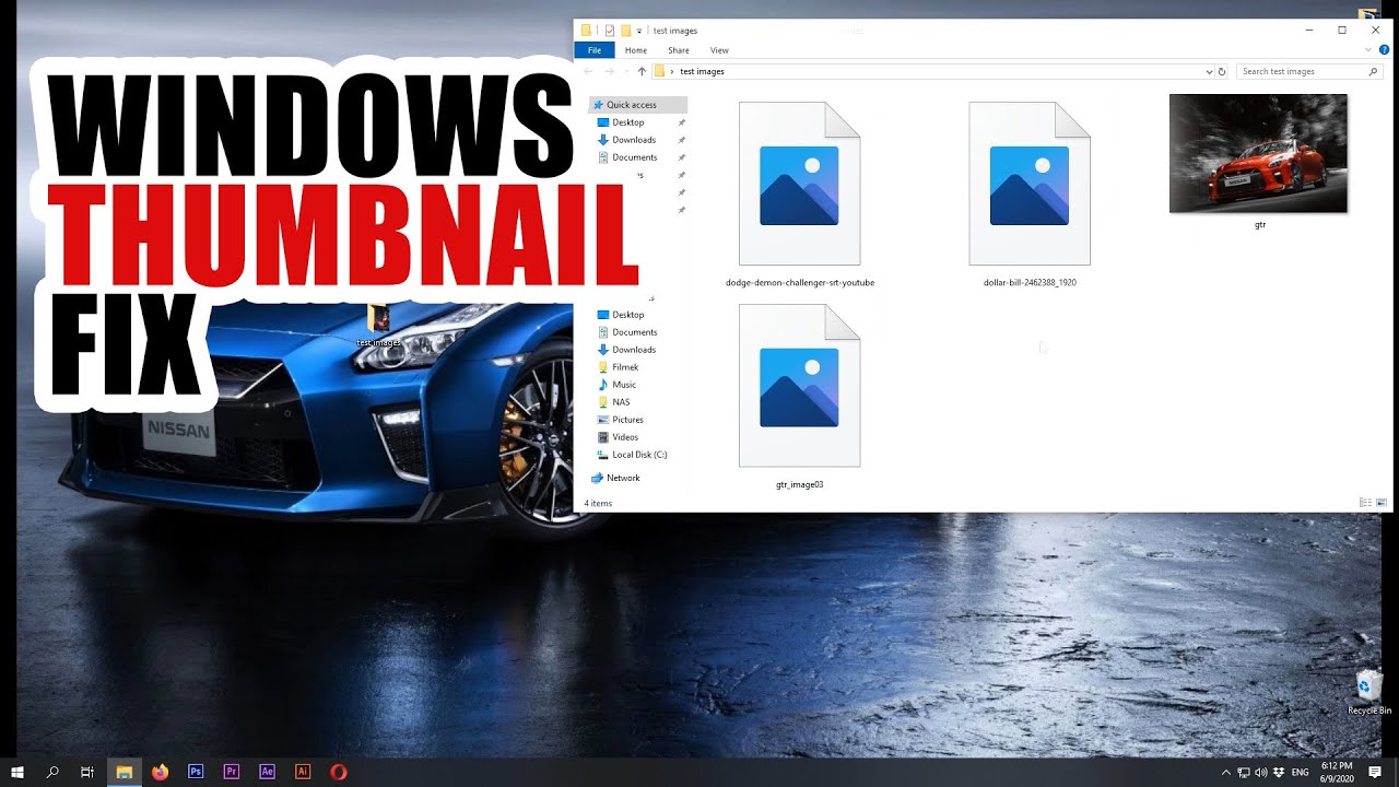 Windows 10 Thumbnail Fix Tutorial | Icon to Thumbnail View - YouTube