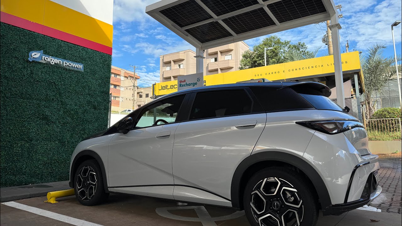Testando o aplicativo Byd Recharge em eletroposto Shell Recharge ...