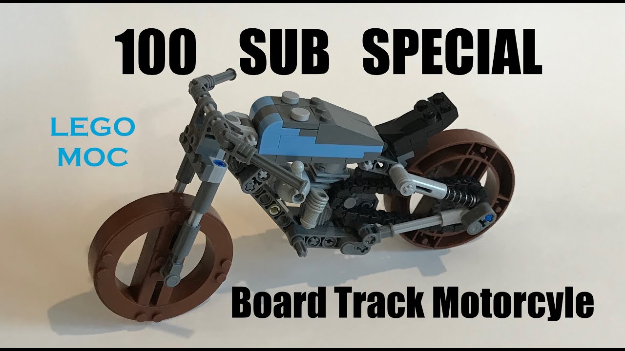 LEGO Motorcycle 1920's Board Track Bike - MOC - YouTube