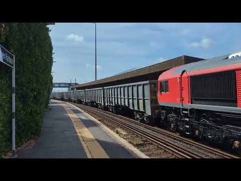 DB Cargo 66073 + 9 Wagons 6M26 Newhaven Marine to Cricklewood 21/08/24 ...