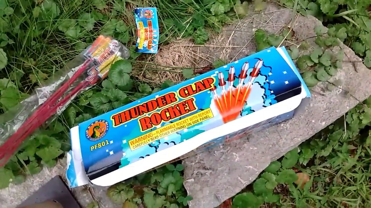 Thunderclap bottle rockets. - YouTube