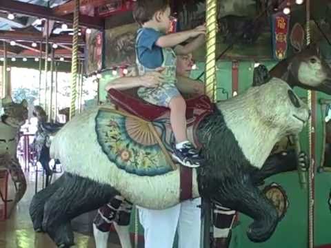 Caleb Riding Carousel at Memphis Zoo - YouTube