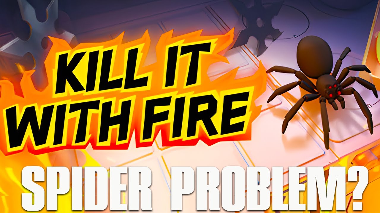 SPIDER PROBLEM? KILL IT WITH FIRE! - YouTube