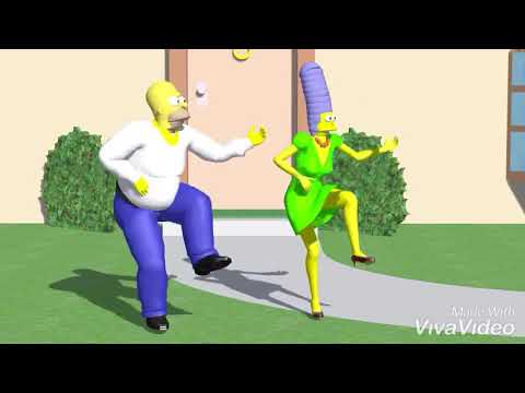 Los simpson homero y marge bailando dura - YouTube
