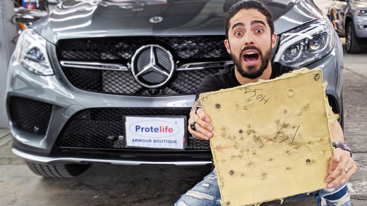 Esta tela RESISTE BALAZOS! Así se blinda un auto - YouTube
