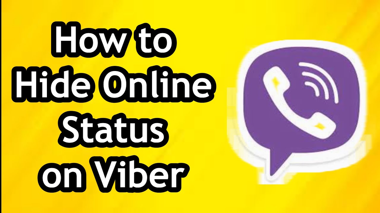How to Hide Online Status on Viber - YouTube