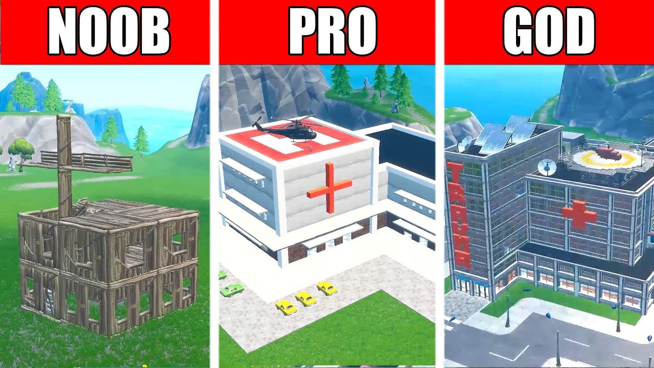 Fortnite NOOB vs PRO vs GOD : HOSPITAL in Fortnite - YouTube