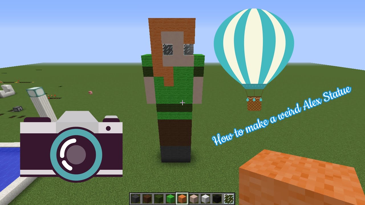 How to make a weird Alex statue- Minecraft - YouTube