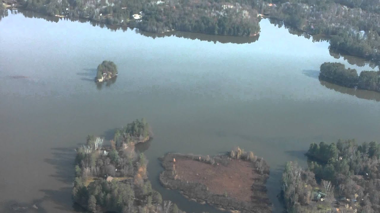 Rhinelander Flowage from the Air - YouTube
