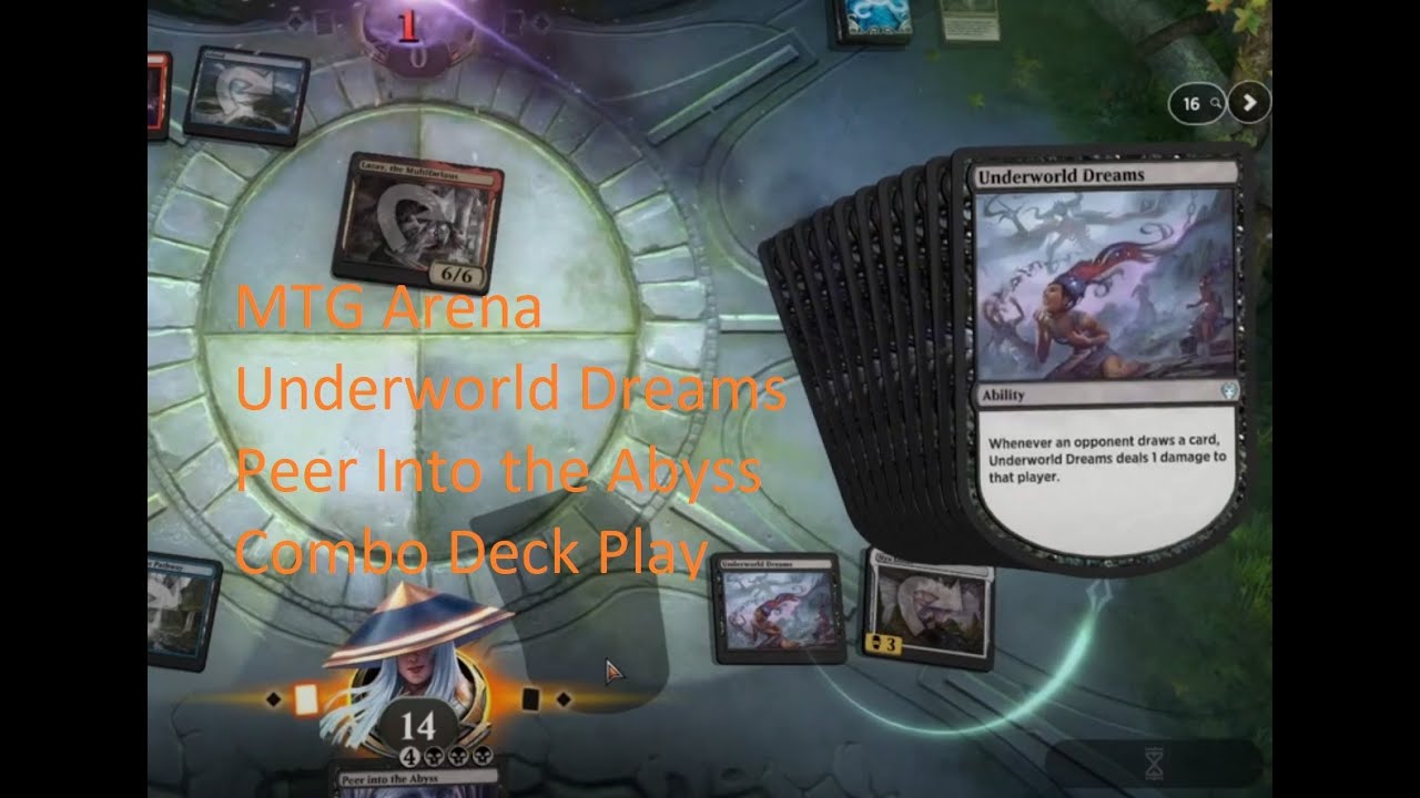 MTG Arena Underworld Dreams Peer Into the Abyss Combo Deck Play - YouTube